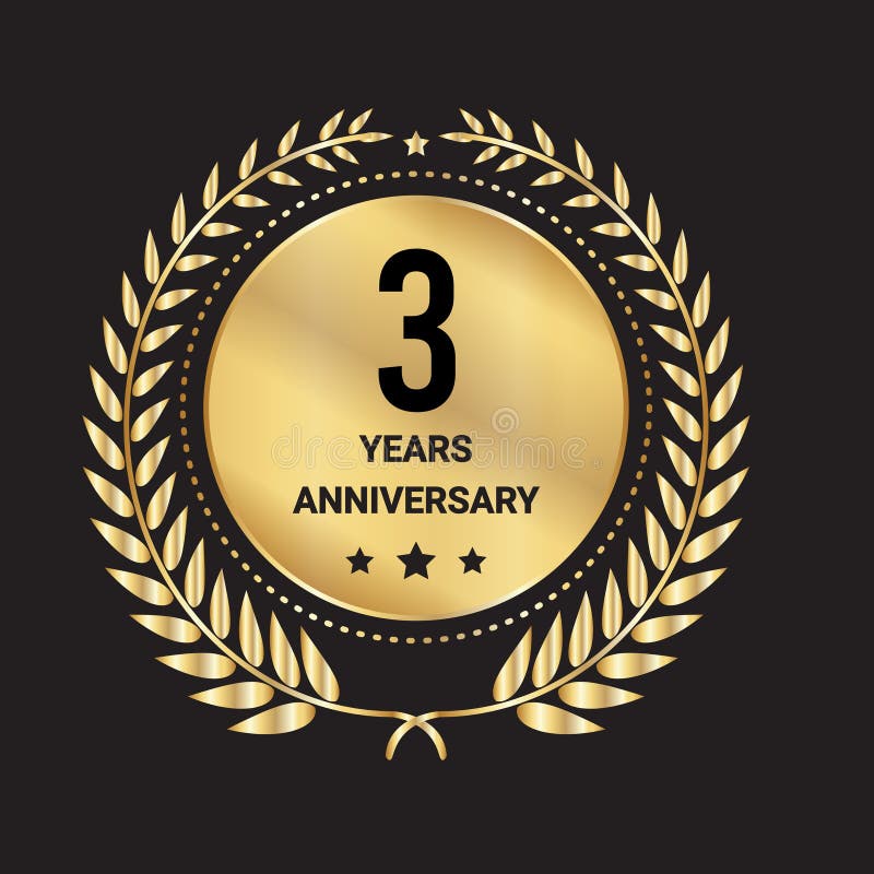 3rd Years Anniversary Logo, Icon and Vector Design. 3 Years Anniversary ...