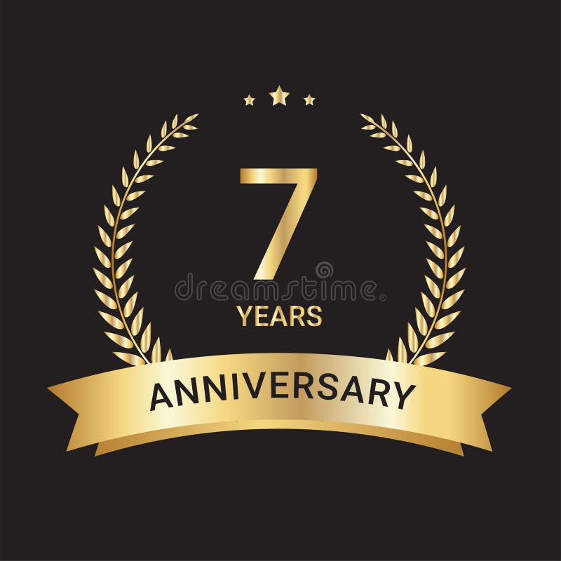 7th Years Anniversary Logo, Icon and Vector Design. 7 Years Anniversary ...