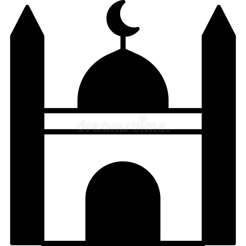 Masjid Which Can Easily Edit or Modify Stock Vector - Illustration of ...