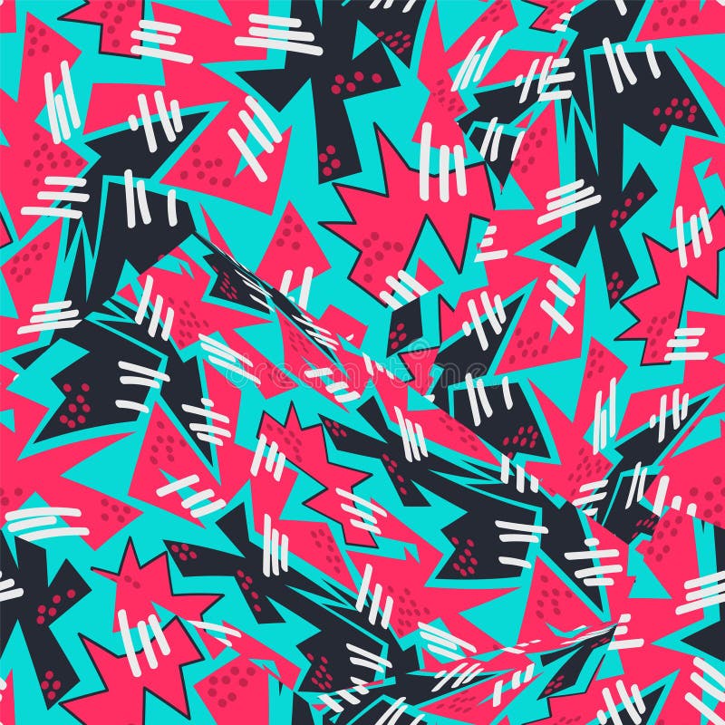 Abstract Urban Pattern with Curved Geometry Elements, Lines and Dots ...