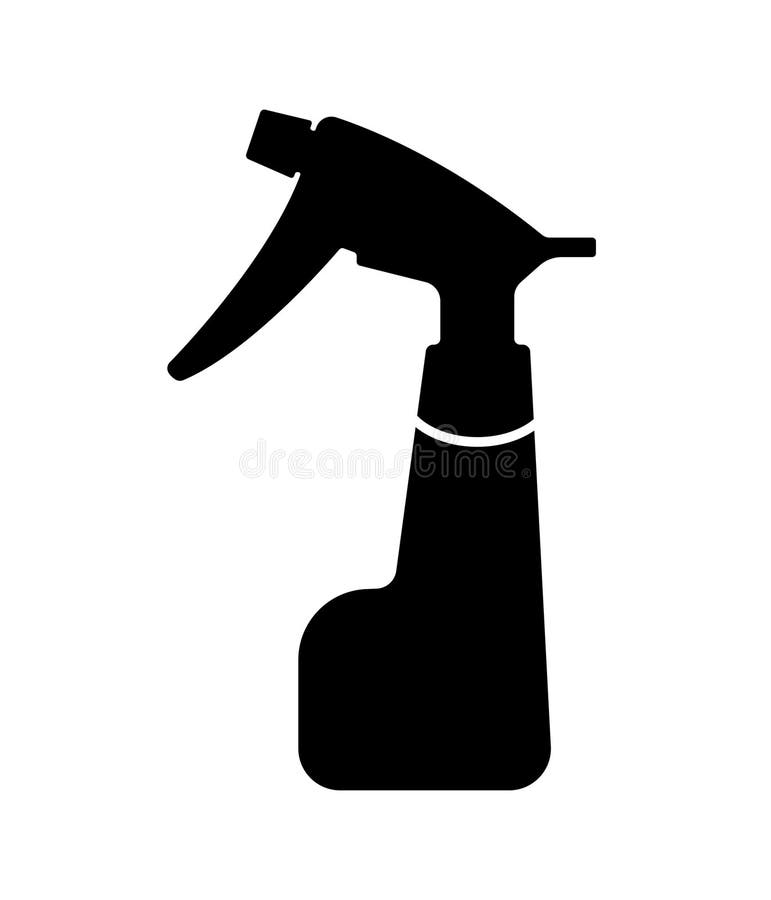 Pump Sprayer Bottle Silhouette, Garden Spray Bottle Stock Vector ...