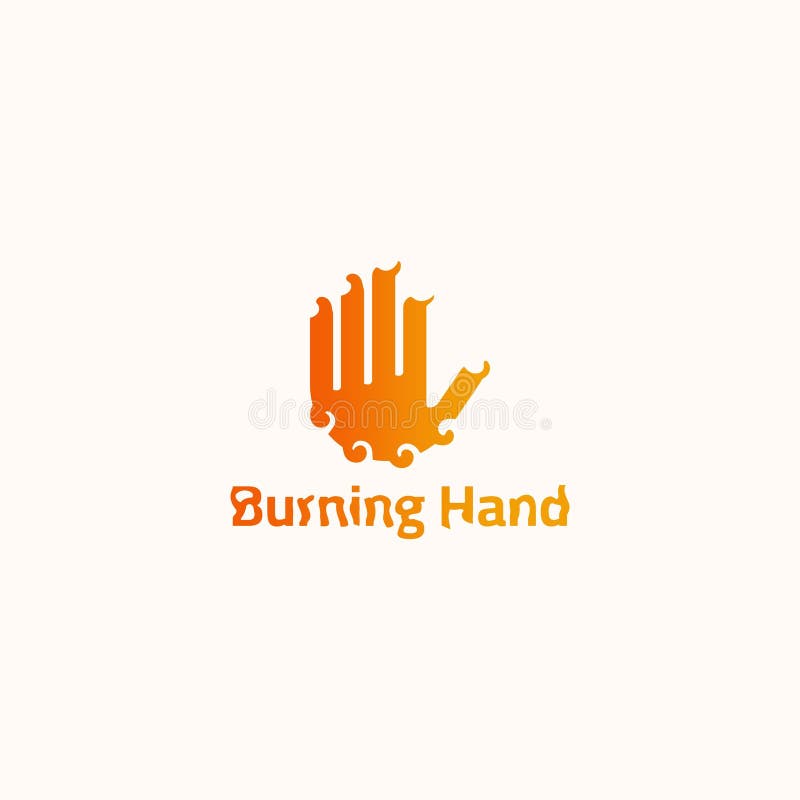 Burning Hand logo stock vector. Illustration of together - 271509810