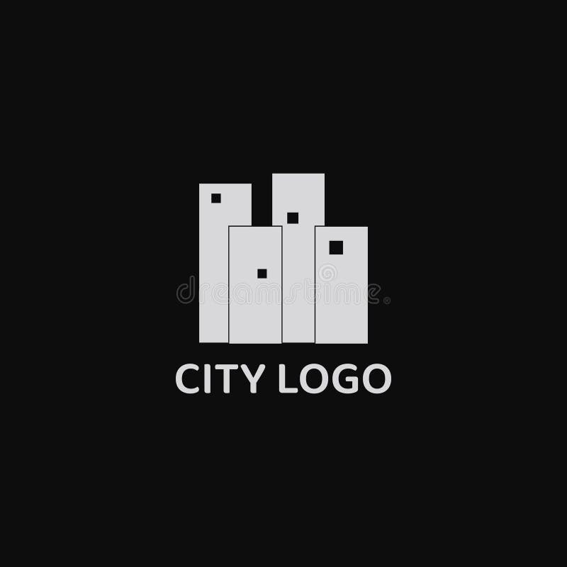 Rectangle City Building Logo Stock Vector - Illustration of house ...