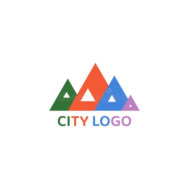 Triangle City Building Logo Stock Vector - Illustration of urban ...