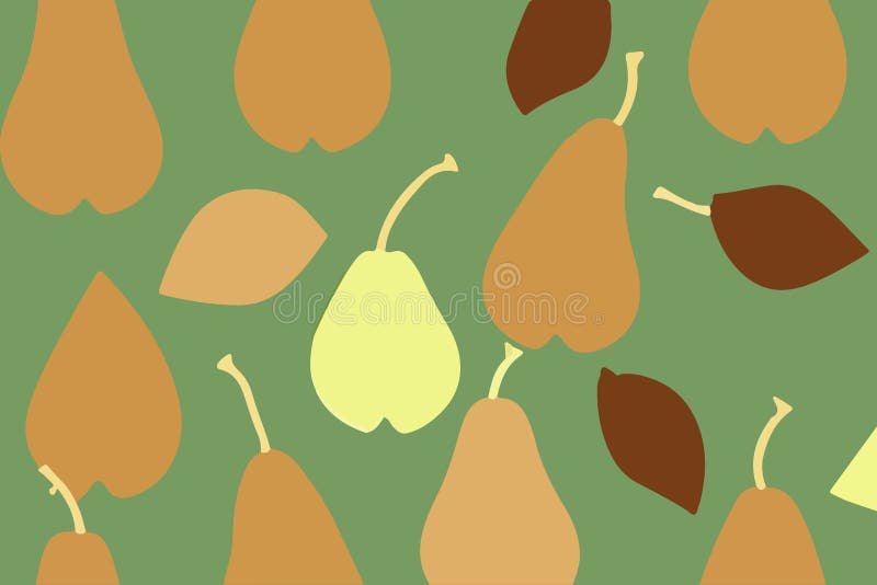 Seamless Pear Pattern - Beautiful Fruit Design for Kitchen and Food ...