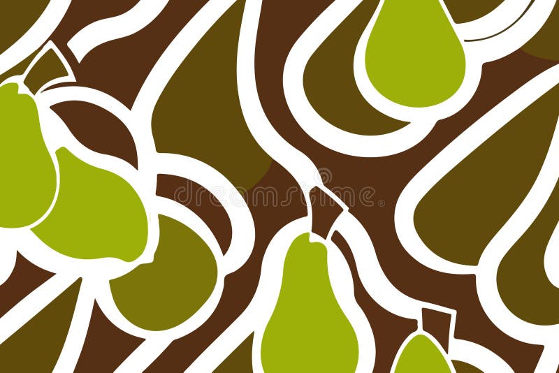 Seamless Pear Pattern - Beautiful Fruit Design for Kitchen and Food ...