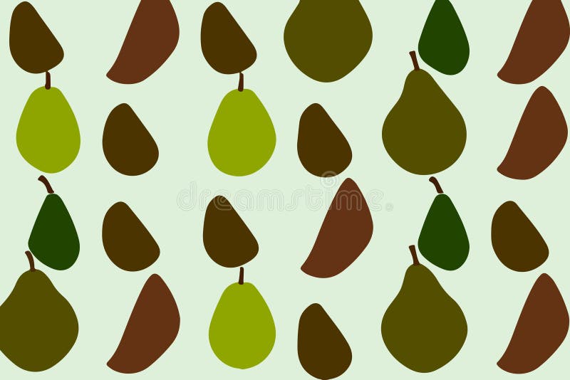 Seamless Pear Pattern - Beautiful Fruit Design for Kitchen and Food ...