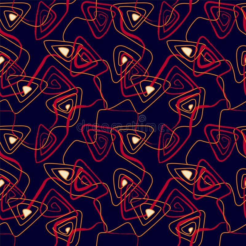 Unique Abstract Seamless Artwork with Psychedelic Colorful Patterns ...