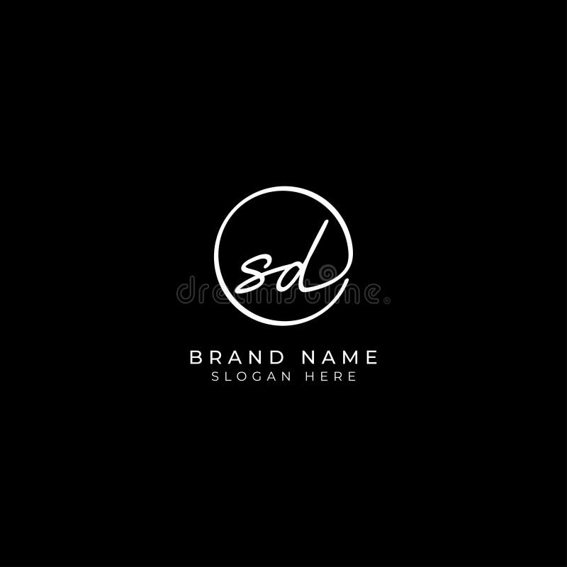 S, D, SD Initial Letter Handwritten and Signature Vector Logo. Business ...