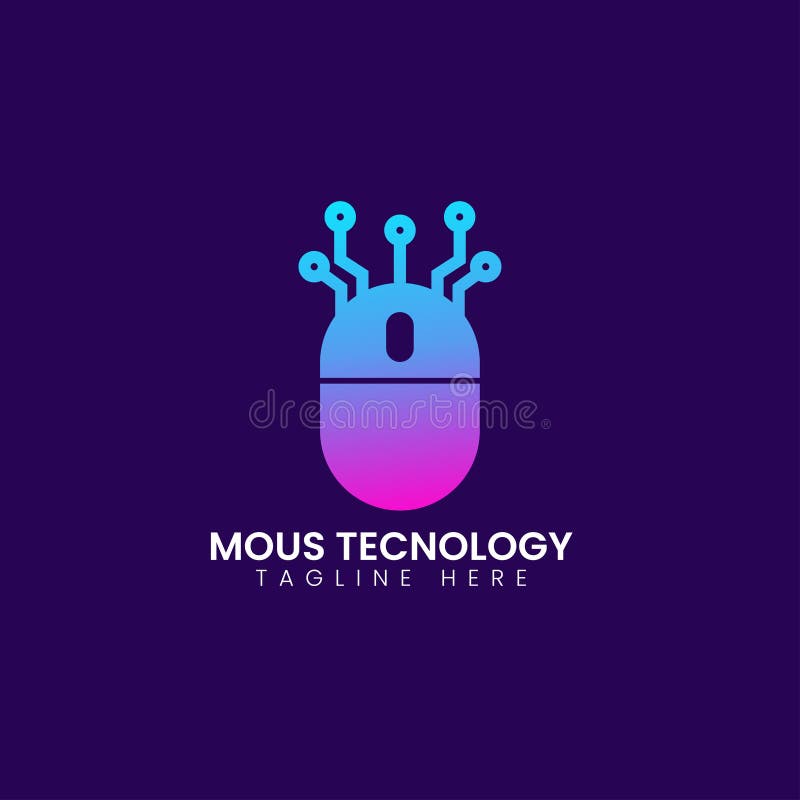 Mous Tecnology Logo Design Vector Stock Vector - Illustration of ...