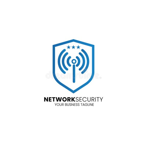 Network Security Logo Design Vector Stock Vector - Illustration of ...