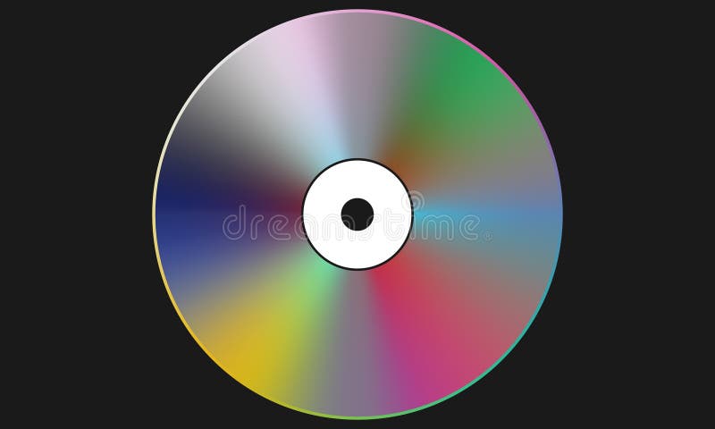 Disc cd rainbow stock vector. Illustration of burn, isolated - 272532083
