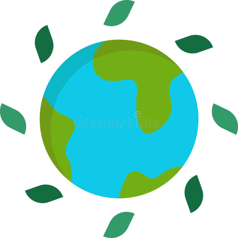 Green Earth Which Can Easily Edit or Modify Stock Illustration ...