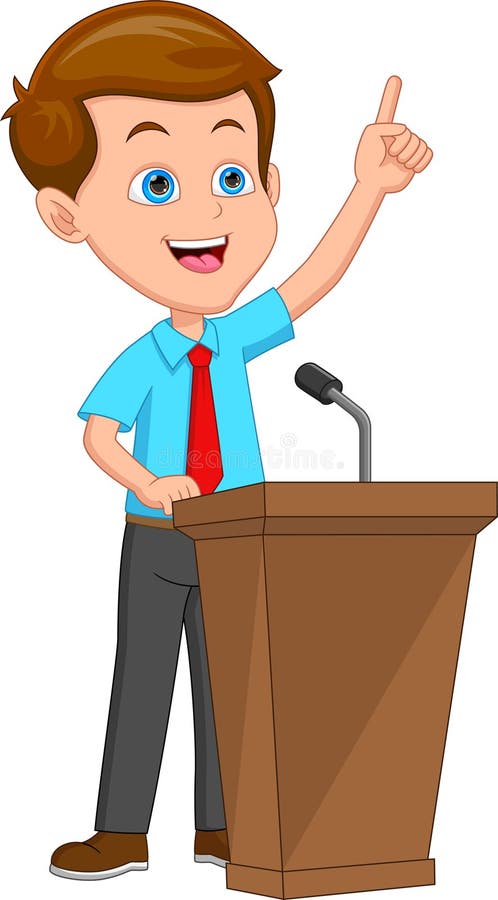 Boy Speaking Podium Stock Illustrations – 88 Boy Speaking Podium Stock ...