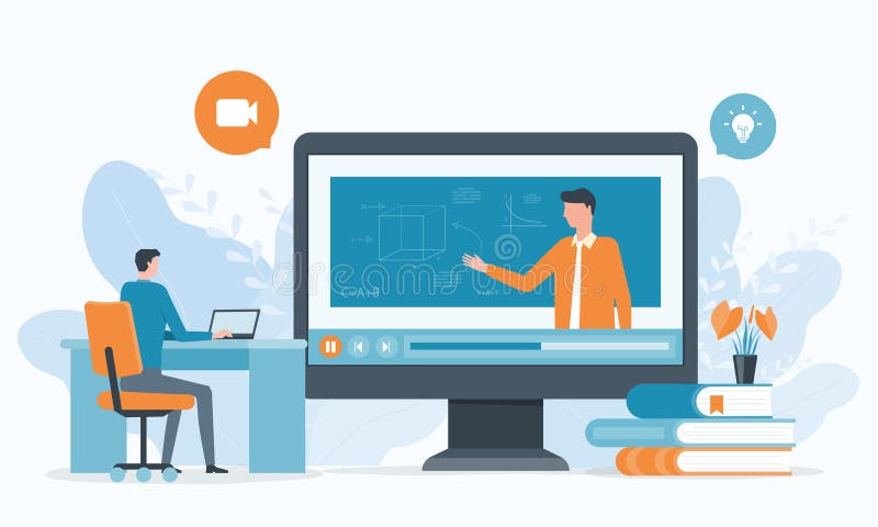 Business Team Working with Video Conference Meetings Online and Online ...