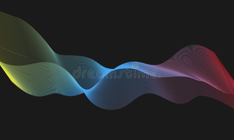 Background Gradient Blue Red Wave Stock Illustration - Illustration of ...