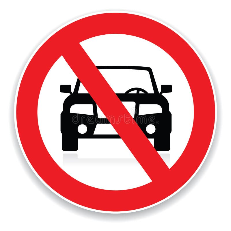 No cars sign stock vector. Illustration of alert, symbol - 273770918