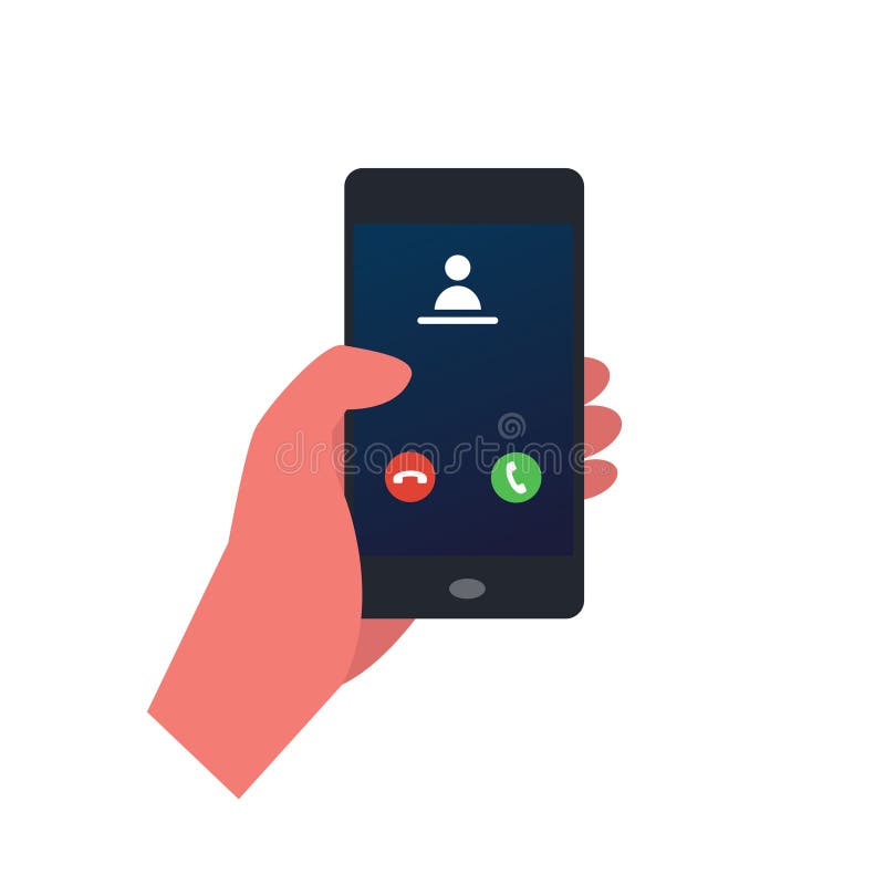 Smartphone or Mobile Phone Ringing or Calling. Receive Calls from ...
