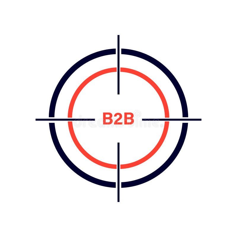 Target Audience B2B Icon. Business To Business. Vector Illustration ...