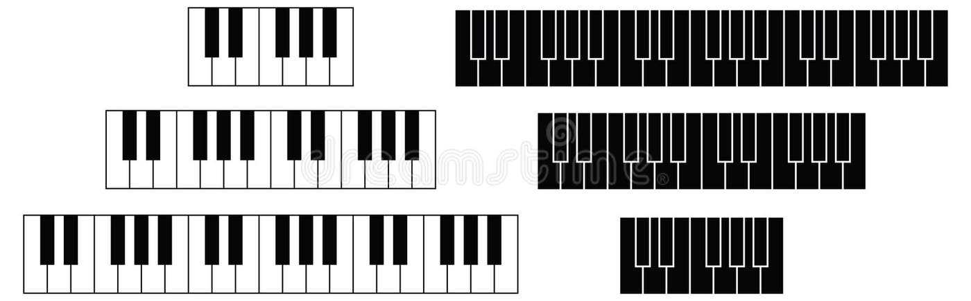Piano Keys Outline Stock Illustrations – 623 Piano Keys Outline Stock ...
