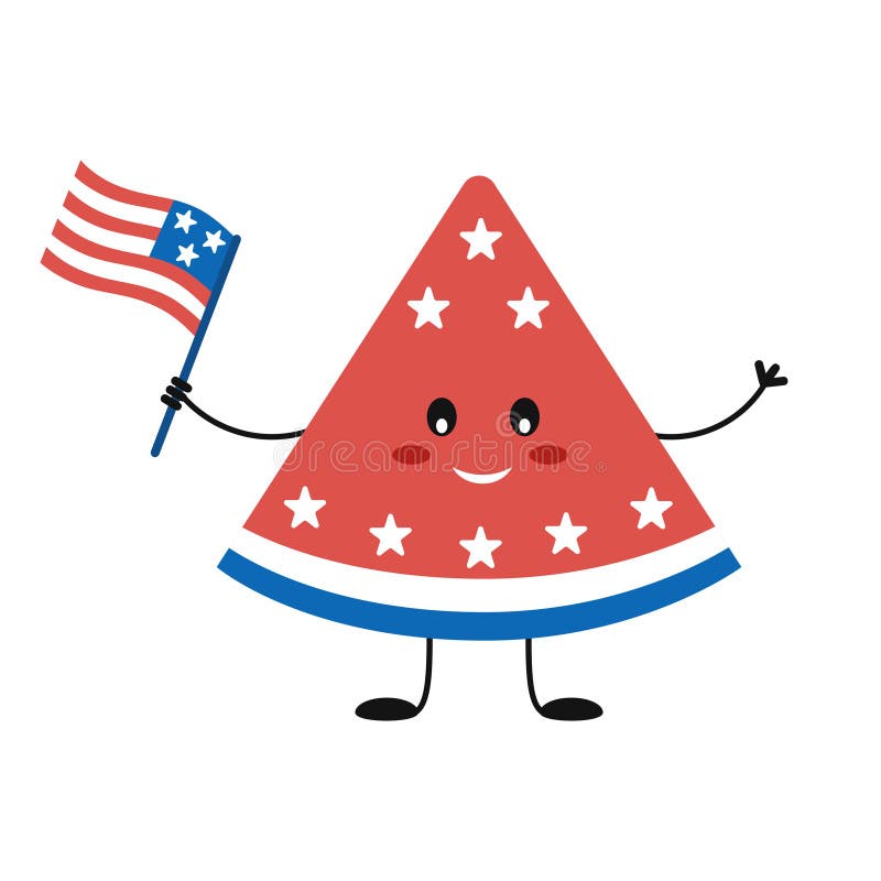 Kids Holding American Flag Stock Illustrations – 121 Kids Holding ...