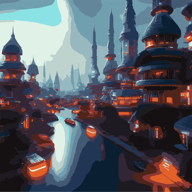 Smart Village Model Stock Illustrations – 13 Smart Village Model Stock ...