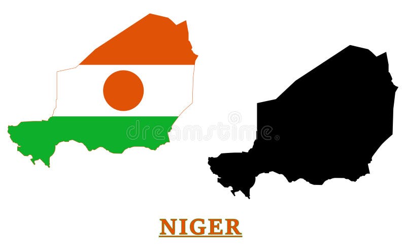 Niger National Flag Map Design Stock Vector - Illustration of icon ...