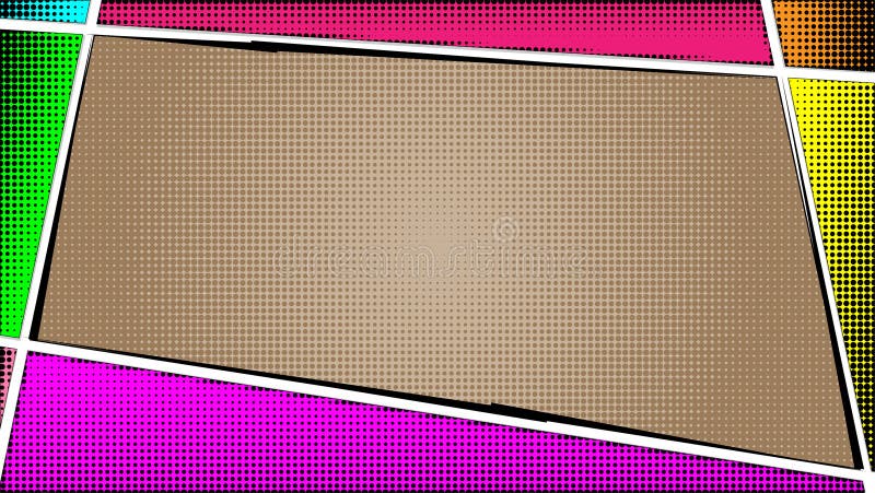Empty Flat Cartoon Art Frame Vector. Stock Vector - Illustration of ...