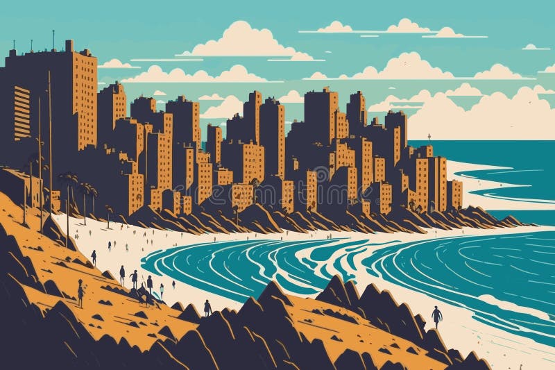 Beach in the City, Summer on the Beach in the City, City Beach Stock ...