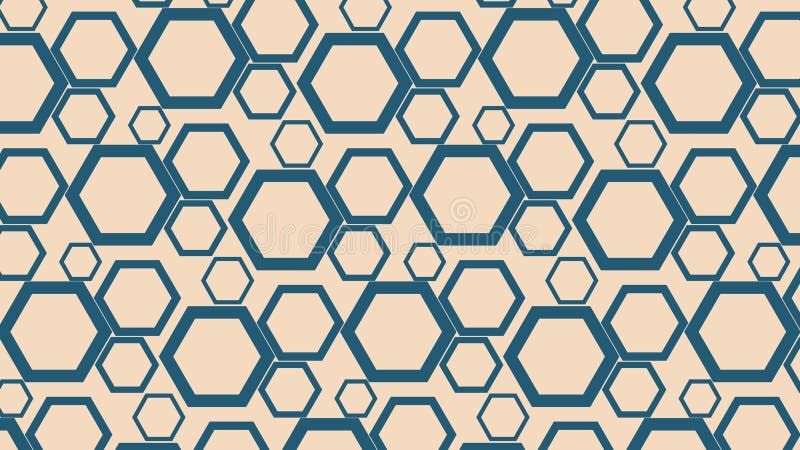 Seamless Abstract Geometric Pattern with Hexagons Stock Vector - Illustration of lines, tile ...