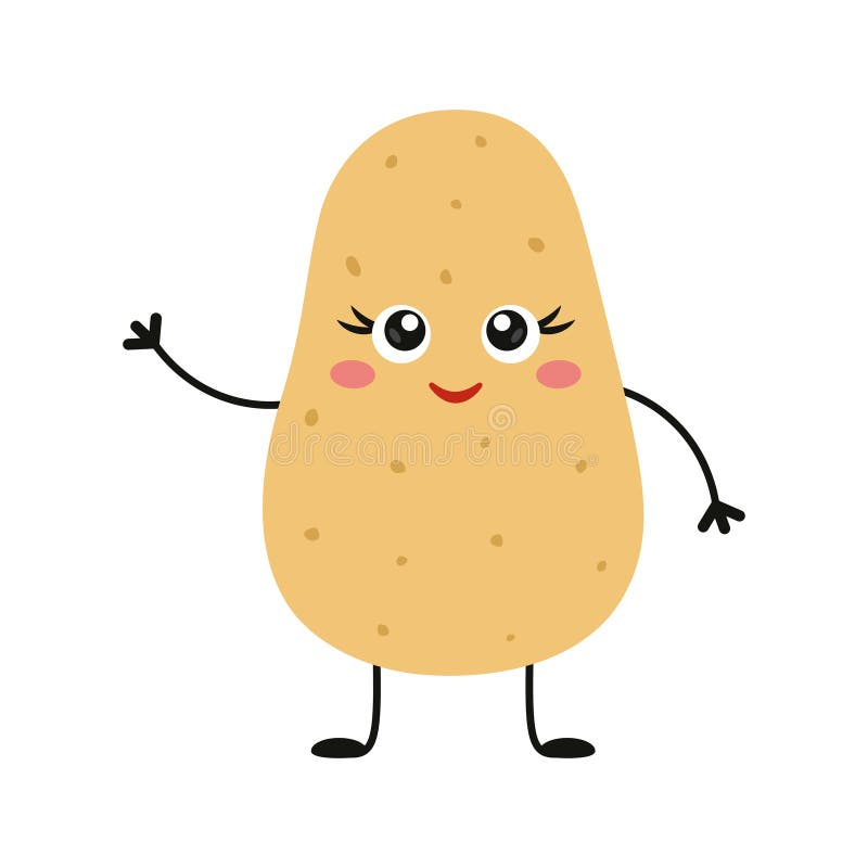 Cartoon Potato Waving Stock Illustrations – 71 Cartoon Potato Waving ...