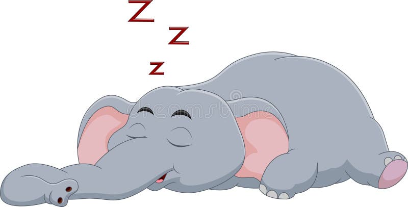 Animated Elephants Sleeping