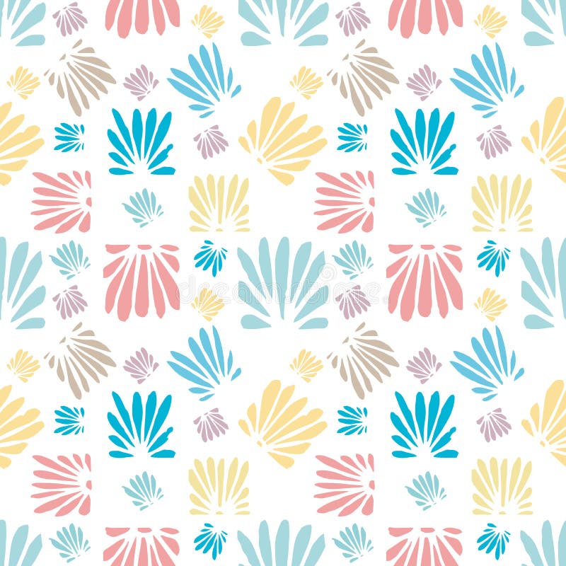 Abstract Summer Pattern. Plant Elements. Print for Fabric Stock Vector ...