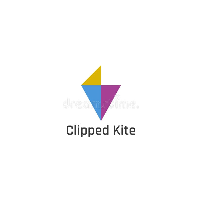 Clipped Kite Logo stock vector. Illustration of kite - 277699326