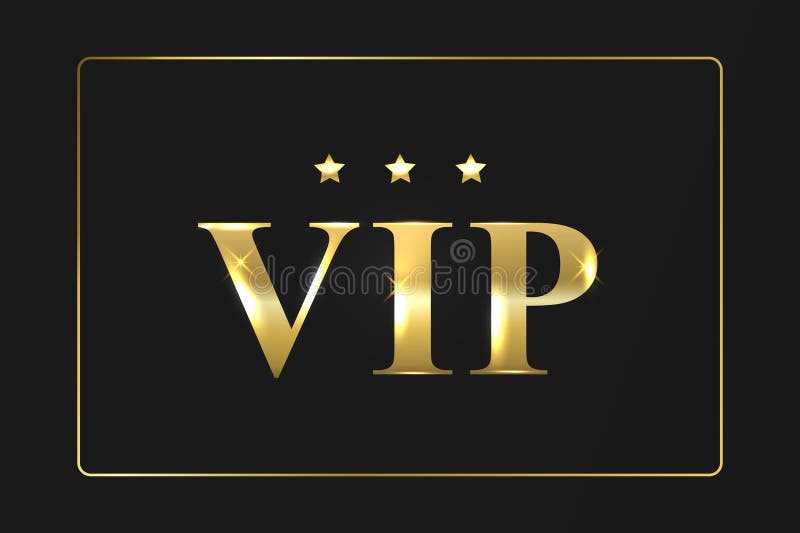 Premium Card.Vip Gold Ticket.VIP.VIP Card. Stock Vector - Illustration ...