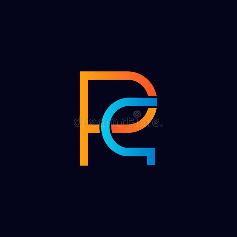 Vector Letter Pr Logo. Company Business Technology Logo Stock Vector ...