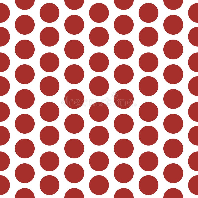 Polka Dots Seamless Pattern. Red Circle Pattern Stock Vector ...