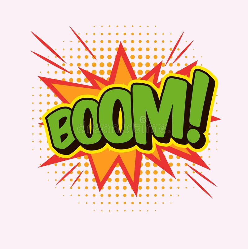 Boom Word Comic Book Pop Art Stock Vector - Illustration of word ...