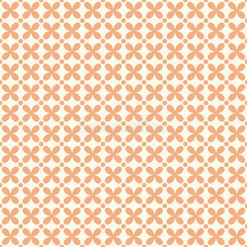 Seamless Pattern with Geometric Shape Flowers. Stock Vector ...