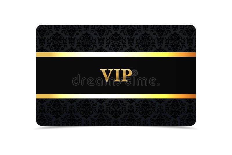 VIP Invitation.Vip Gold Ticket.Vip in Abstract Style on Black ...