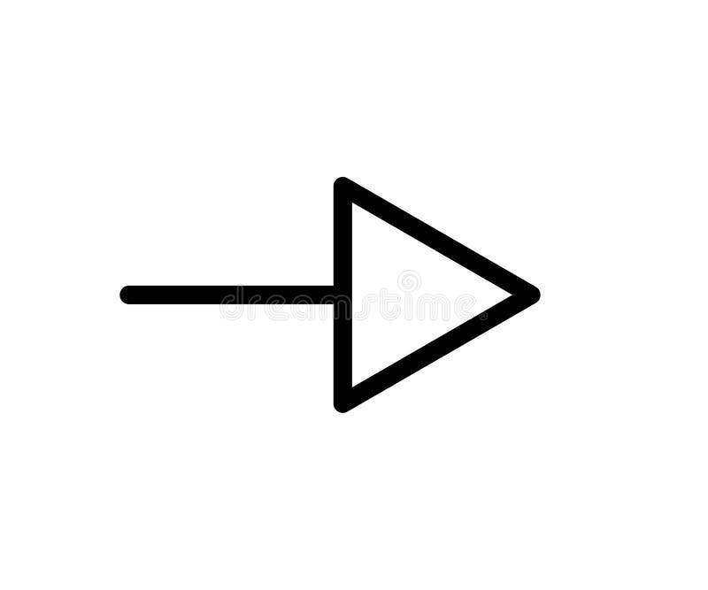 Simple Arrow Icon Design Vector Template Stock Vector - Illustration of ...