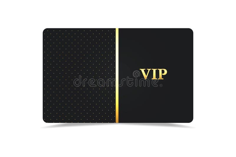VIP Invitation.Vip Gold Ticket.Vip in Abstract Style on Black ...