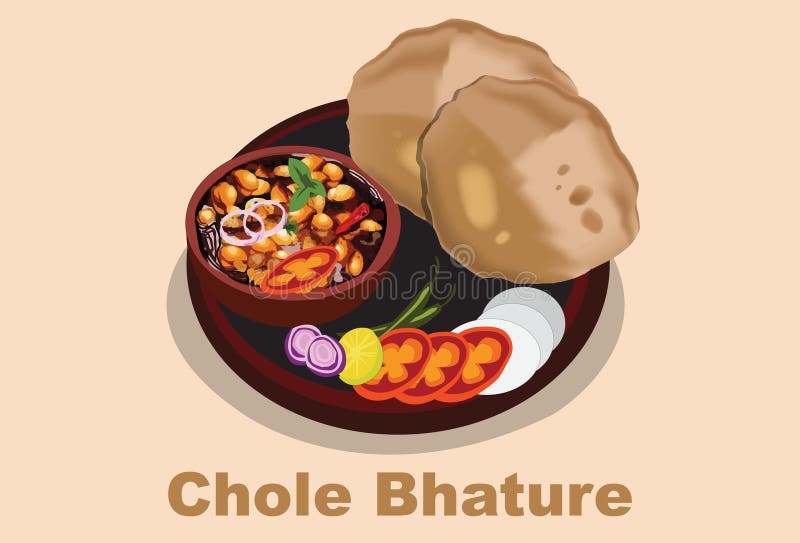 Chole Bhature Illustration Stock Illustrations – 14 Chole Bhature ...