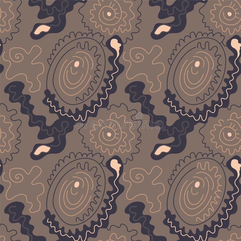 Abstract Urban Vector Seamless Artwork with Surreal Pattern Stock ...