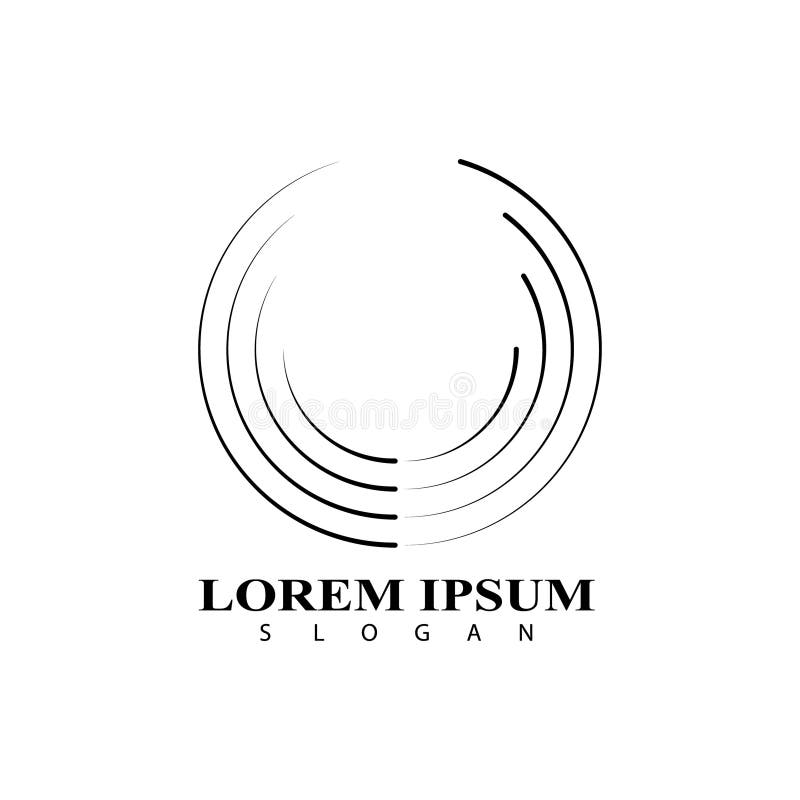 Circle Logo. Spiral Vector Illustration .Technology Round Logo Design ...