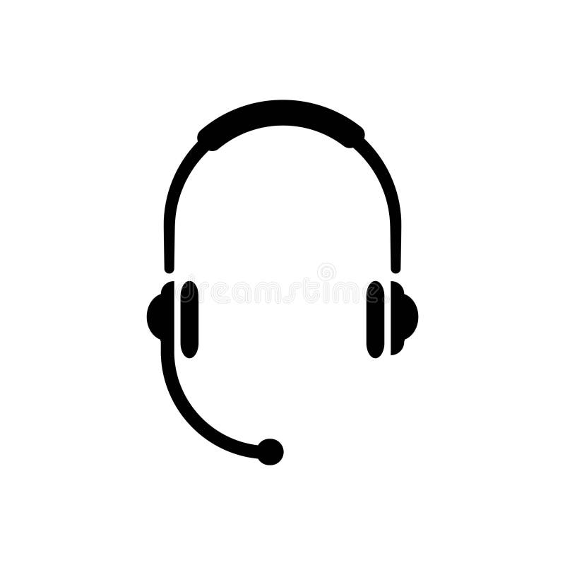 Headset Icon Vector Illustration Logo Template for Many Purpose Stock ...