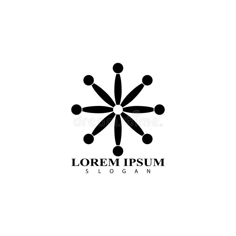 Circle Celebration Brand Identity Logo Design Idea Stock Vector ...