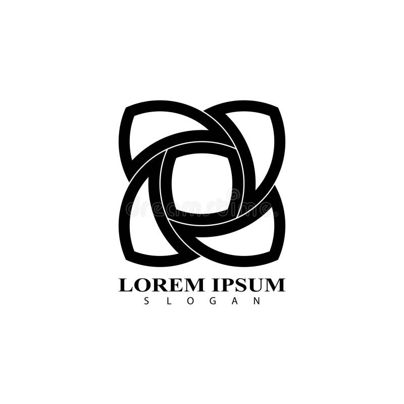 Circle Celebration Brand Identity Logo Design Idea Stock Vector ...