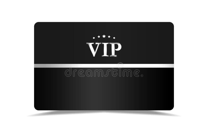 VIP. Vip in Abstract Style on Black Background. VIP Card Stock Vector ...