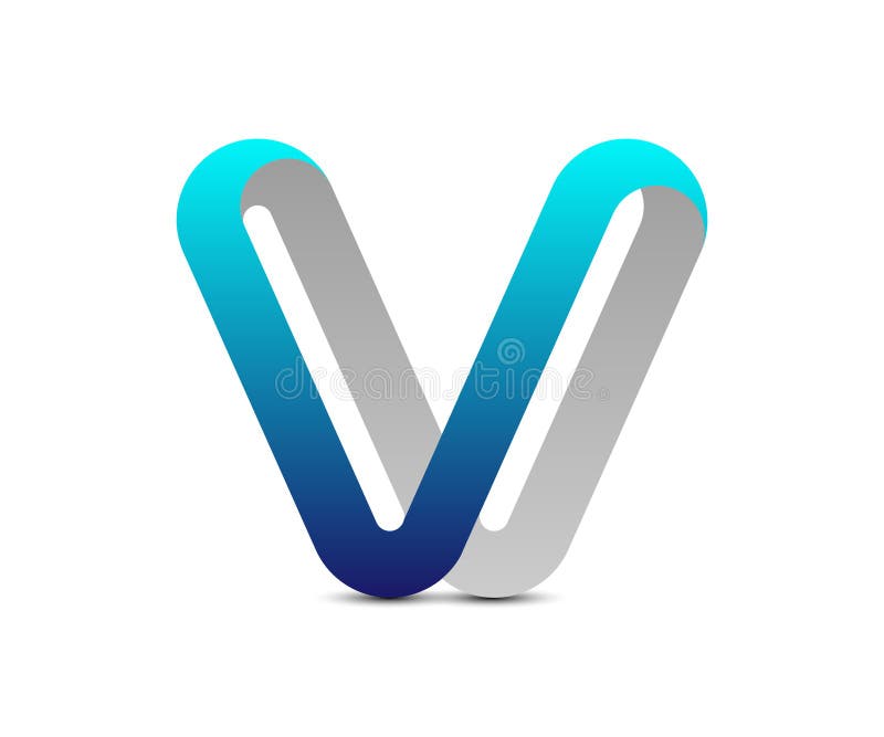 Letter V 3d Logo Icon Stock Illustrations – 651 Letter V 3d Logo Icon ...